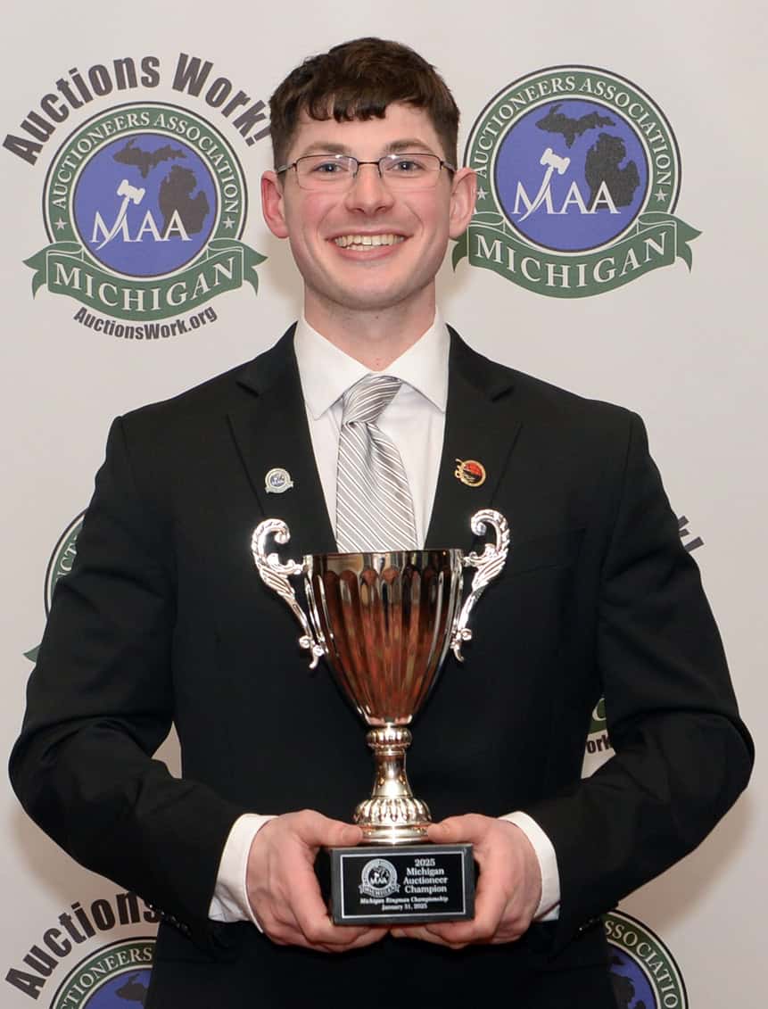 Colt Johnson, Michigan Auctioneer Champion 2025 – Michigan Auctioneers